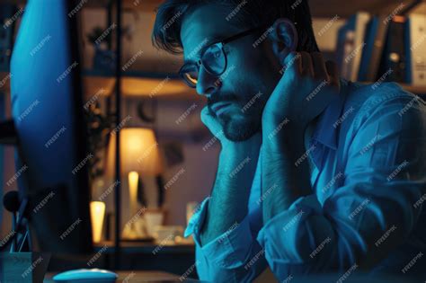 Premium Photo Male It Programmer Coding On Desktop Computer In Office