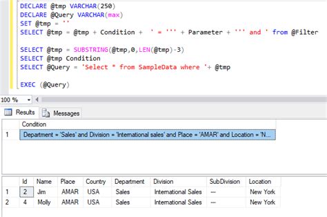 Sql Server Query With Several Filter Conditions In Sql Stack Overflow