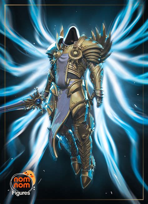 Tyrael Diablo Statue By Nomnom Figures 374mm Etsy