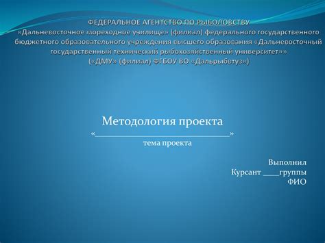 Методология проекта презентация онлайн
