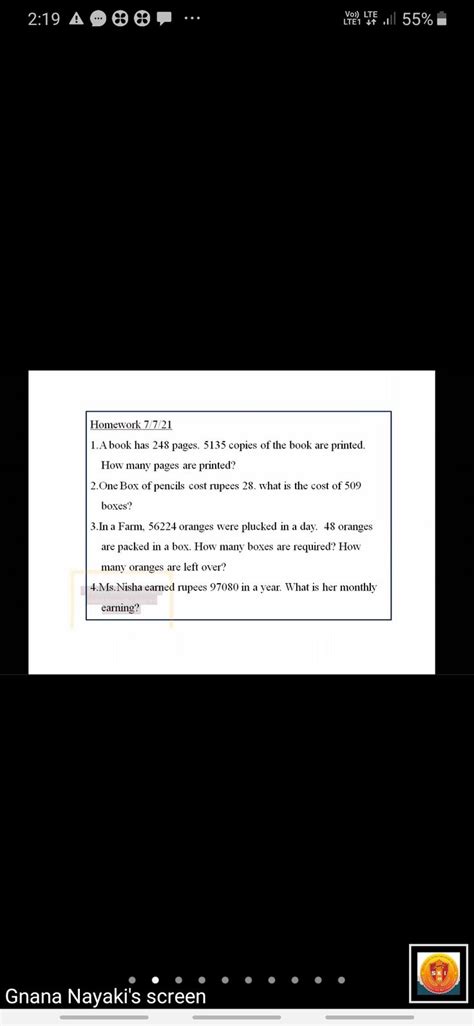 Pin By Priyadarshini On Grade 5 Maths Homework Math Homework 5th