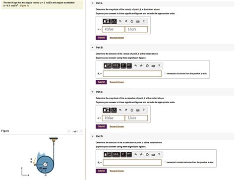 solved the reel of rope has the angular velocity Ï‰ 3 rad s and