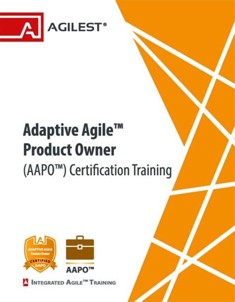 Adaptive Agile Product Owner Aapo™ Product Management Certification Agilest