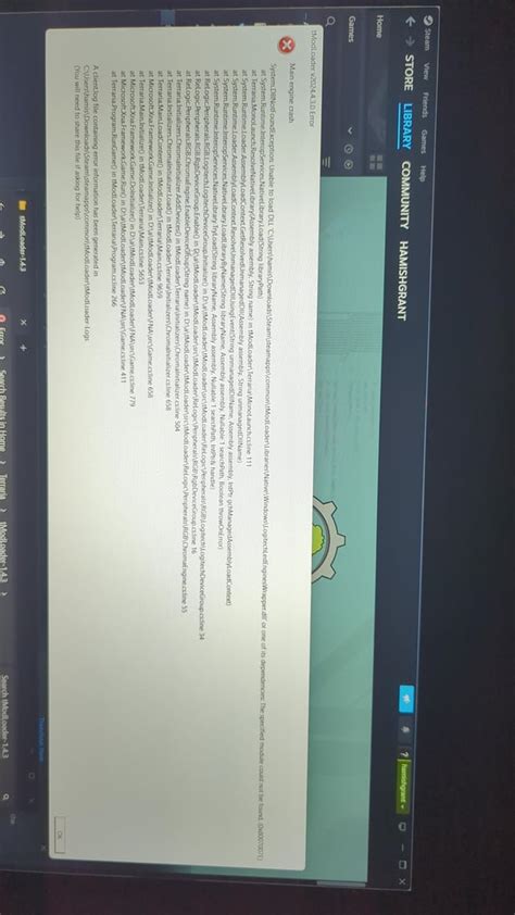 Tmodloader Engine Crash R Terraria