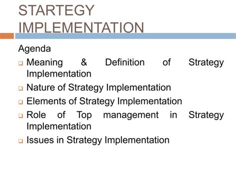 Unit 4 Strategy Implementation And Evaluation Pptx Business