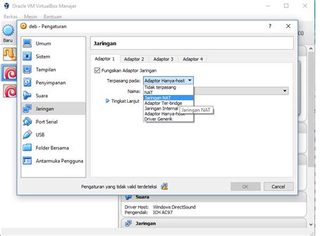 Adapter Pada Virtual Box Seputar Teknologi