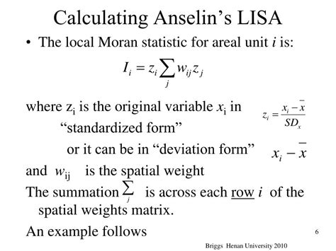 Ppt Local Measures Of Spatial Autocorrelation Powerpoint Presentation Id1245372