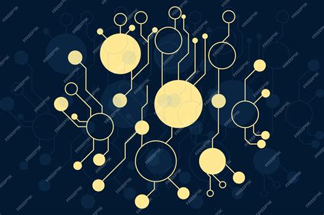 Premium Vector Circuit Board Vector Background Technology Illustration Network Connection