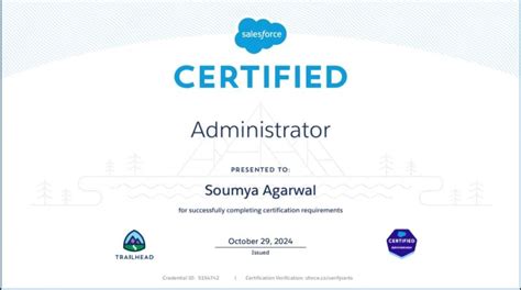Soumya Agarwal On Linkedin Salesforce Learning Certificate Salesforceadmin