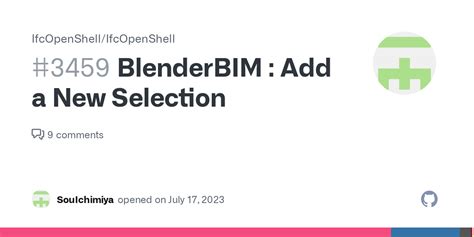 Blenderbim Add A New Selection · Issue 3459 · Ifcopenshellifcopenshell · Github