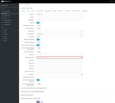 keycloak sso single sign on into joomla using oauth oidc