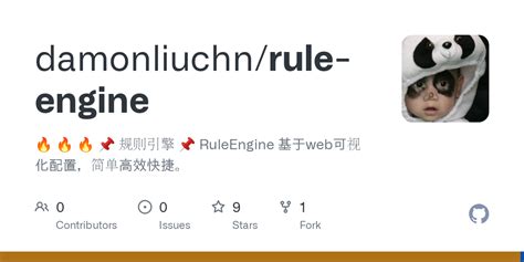 GitHub damonliuchn rule engine fire fire 规则引擎 RuleEngine 基于web可视化配置简单高效快捷