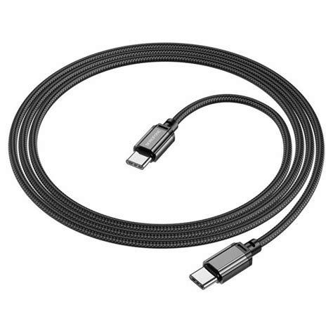 Borofone Bx87 Sharp Usb Type C Type C 3a 60w 1m Black Bx87ccb купити