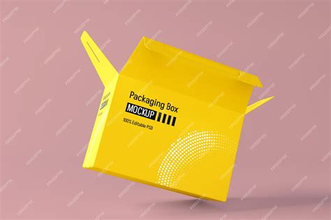 Premium Psd Packaging Box Mockup Psd File 3d Clean Editable Design