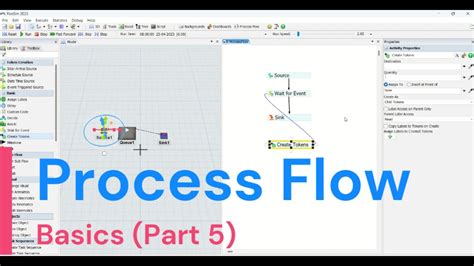 How To Use Wait For Event And Create Tokens In Flexsim Process Flow