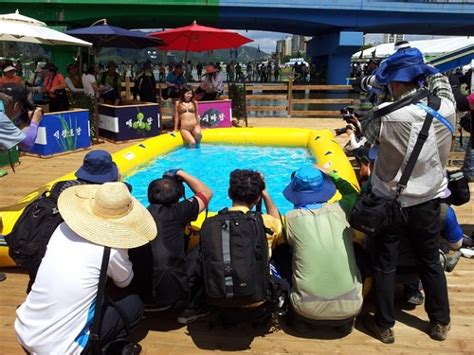 정남진물축제 누드 사진촬영대회 ‘성황 네이버 블로그
