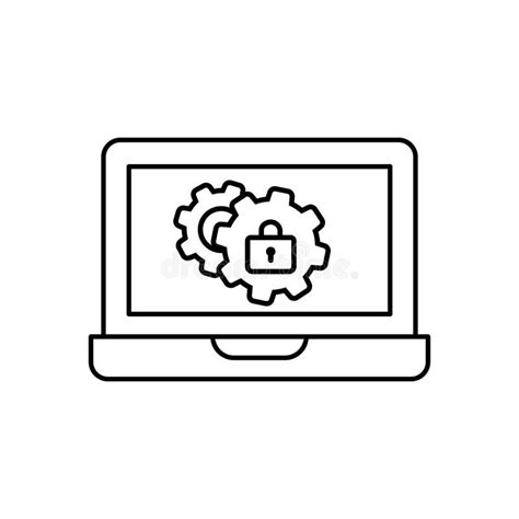 Protection Icon Vector Password Illustration Sign Collection Cyber Security Symbol Or Logo