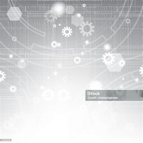 텍스처를 추상적인 기하학적 흰색과 회색 컬러 기술 현대 미래 배경 벡터 일러스트 레이 션 0명에 대한 스톡 벡터 아트 및 기타 이미지 0명 가상현실 계획 Istock