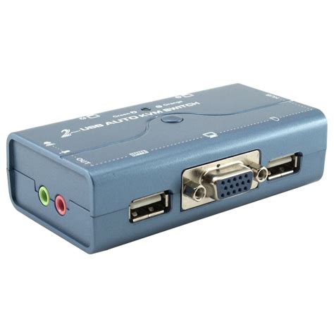Ports USB KVM Switch Gold Touch