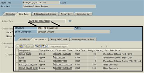 Sap Table Type Structure For Select Option Sap Help Training And Education