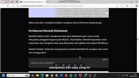 Cara Install Wordpress Pada Debian 12 Youtube