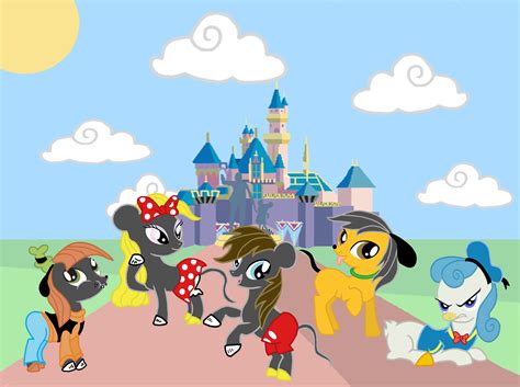 308095 Artistjousan Castle Disney Disneyland Donald Duck Goofy