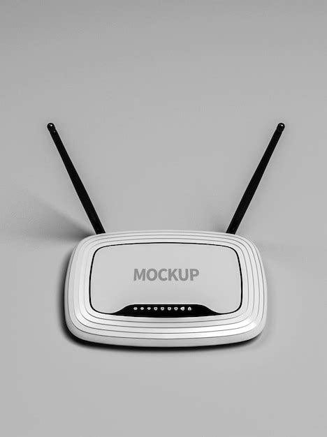 Premium PSD Wifi Network Router Mockup
