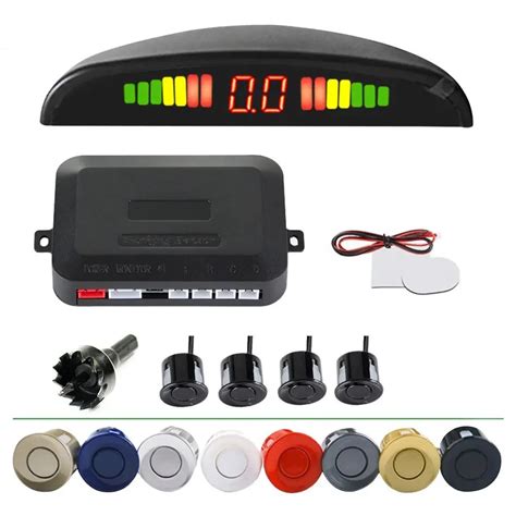 Car Reverse Parking Sensor Wireless Car Parking Assist System Auto Rear Reversing Radar Led Kit