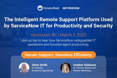 Servicenow Zerotrust Intelligentremotesupport Itsupport Putaitowork Screenmeet The
