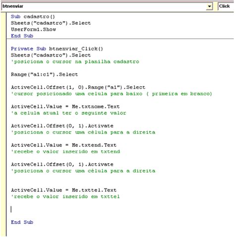 aprenda a inserir dados no excel com o vba devmedia