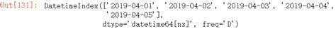 pandas处理时间序列（2）：datetimeindex、索引和选择、含有重复索引的时间序列、日期范围与频率和移位、时间区间和区间算术