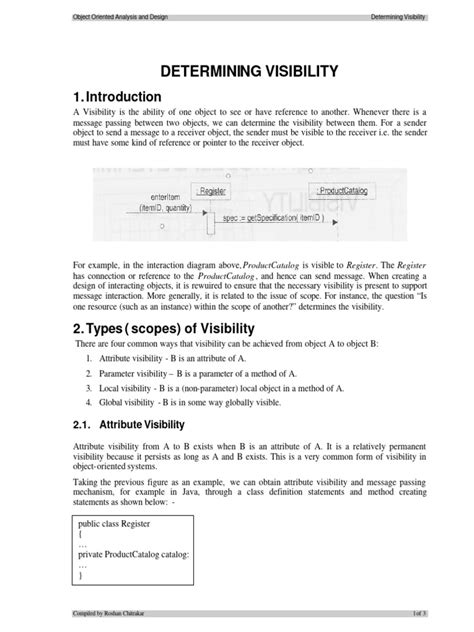 Visibility Pdf Method Computer Programming Object Computer
