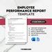 Employee Performance Report Template Staff Evaluation Google Docs MS Word Etsy