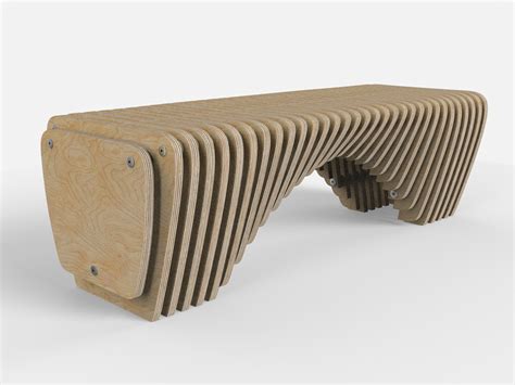 Parametric Bench Cnc Router Files For Wood Cnc Dxf Cut Files Cnc Parametric Furniture Files
