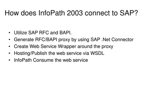 Ppt Create Sap Web Service With Sap Net Connector In Minutes