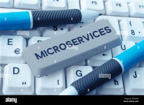 Handwriting Text Microservices Internet Concept Software Development