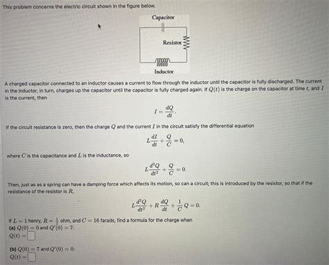 Solved This Problem Concerns The Electric Circuit Shown In Chegg Com