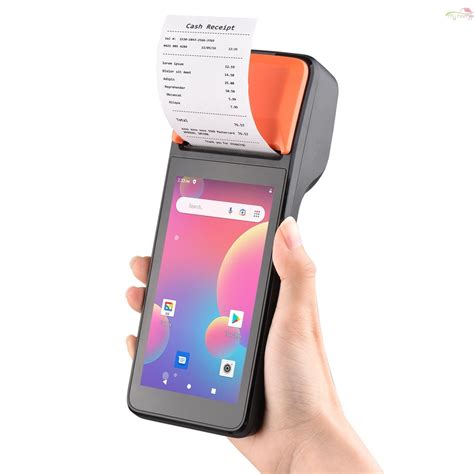 Bisofice Handheld 3g Pos Receipt Printer Android 8 1 1d 2d Barcode Scanner Pda Terminal For