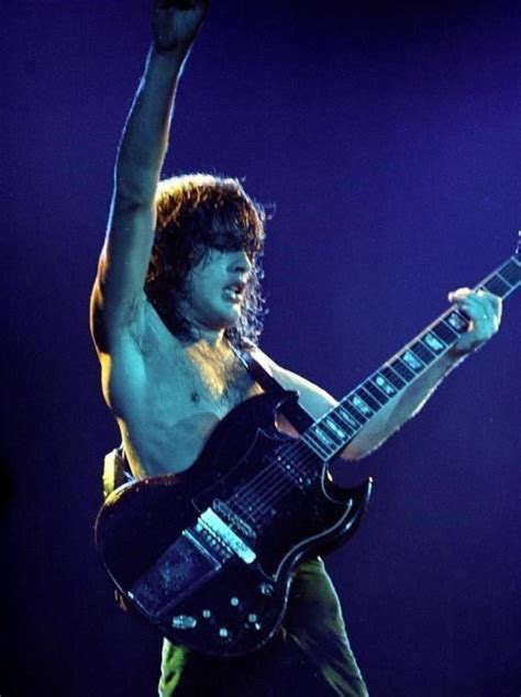 30 Amazing Photographs Of Angus Young Of Acdc On Stage In The Late