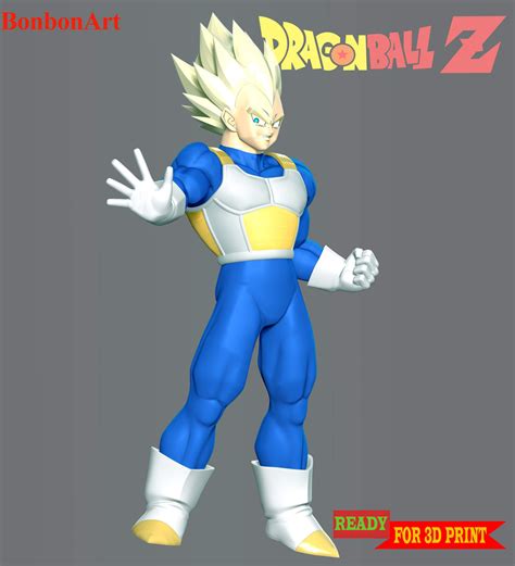 Vegeta Ssj Dragon Ball 3d Print Model By Bon Bon Art