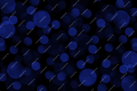 Premium Vector Abstract Blue Bokeh Background