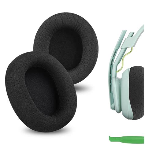 Geekria Mesh Fabric Replacement Ear Pads For Astro Gaming A10 Gen 2 Headphones Ear Cushions