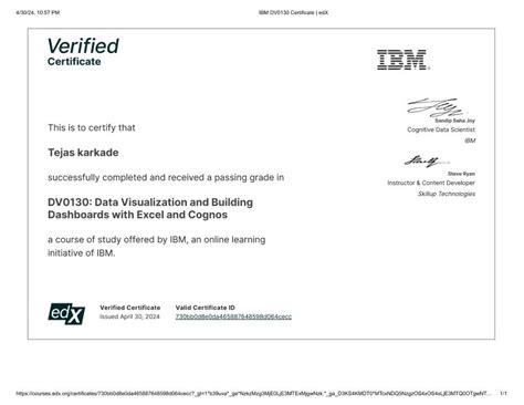 Datavisualization Businessintelligence Excel Cognos Learning Ibm