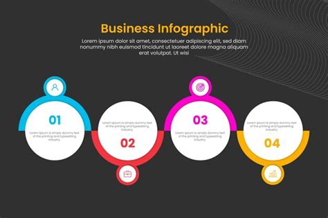 간단한 인포 그래픽 디자인 프리미엄 벡터