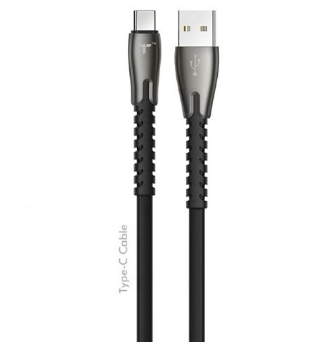 Black Watt Support Usb Type C Cable For Mobile Phone