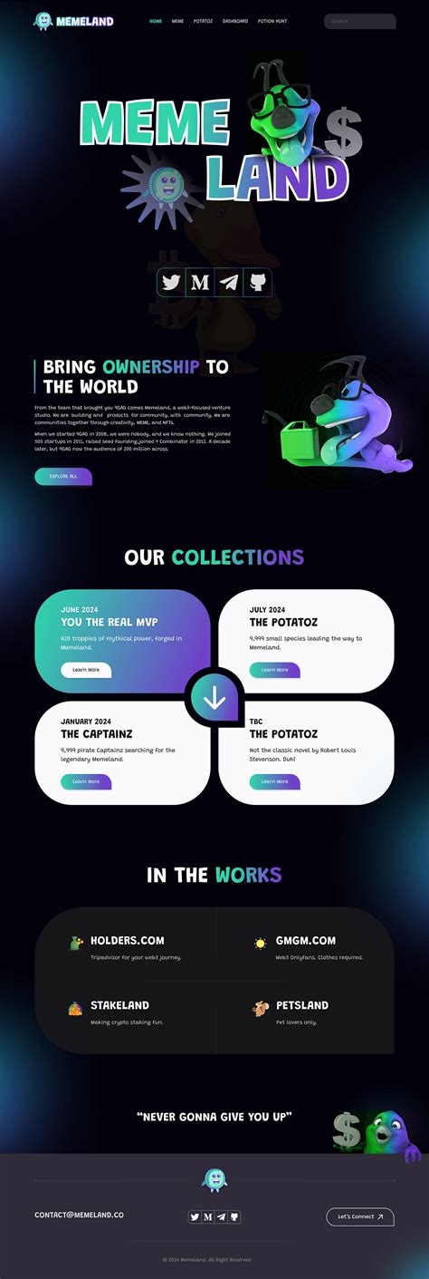 Memecoin I Memecoin Landing Page Behance