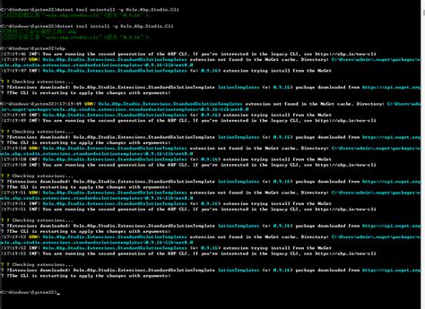 abp cli tool cannot be used 8494 support abp io