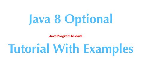 Optional In Java8 I Will Explain About Optional In Java By Abdalrhmanalkraien Medium
