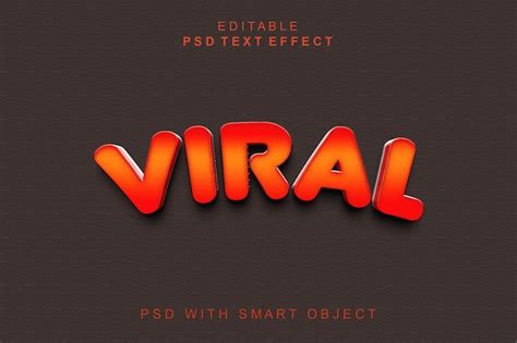 Premium Psd Viral 3d Text Effect