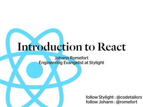 Introduction To Reactjs Speaker Deck